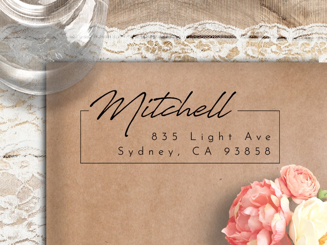 Address Stamp Self Inking, Self Inking Address Stamp, Family Last Name ...