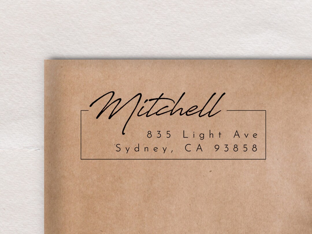 Address Stamp Self Inking, Self Inking Address Stamp, Family Last Name ...