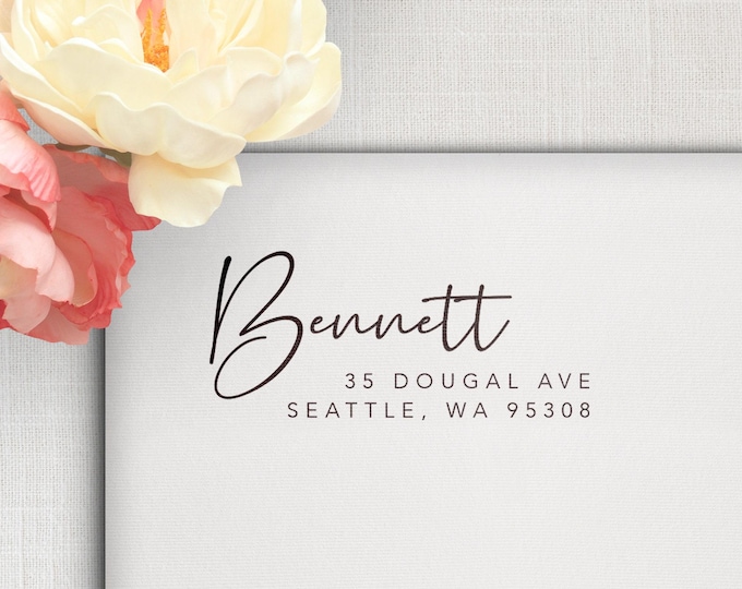 Self-inking Stamp, Custom Address Stamp, Personalized Return Address ...