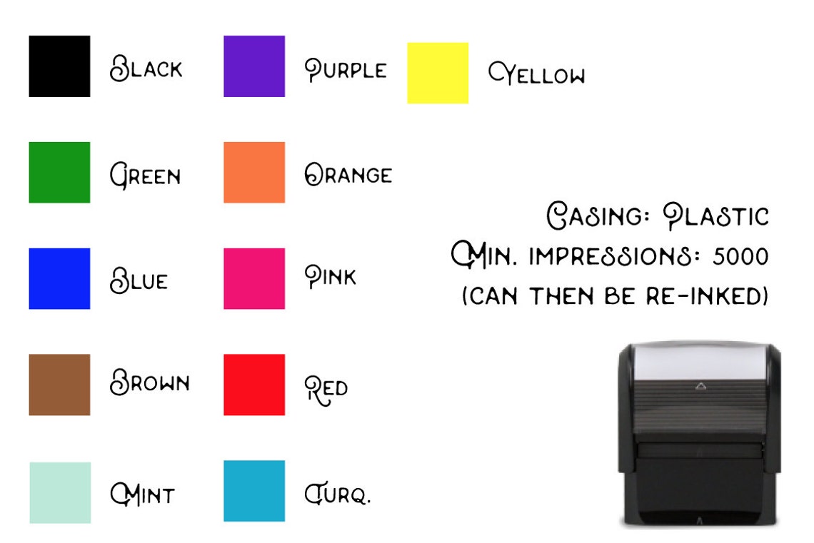 Real Estate Agent Stamp Address Stamp Self Inking or Wooden - Etsy