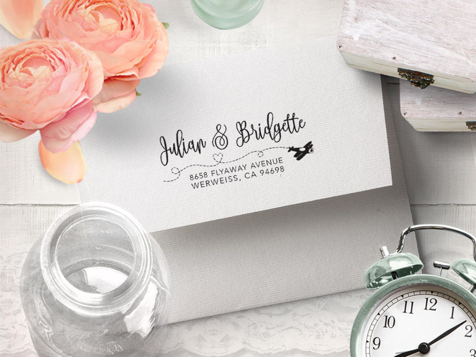 Return Address Stamp Address Stamp Personalized Stamp - Etsy