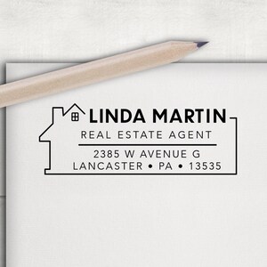 Real Estate Stamp, Realtor Business Stamp, Address Stamp With House ...