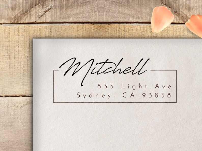 Address Stamp Self Inking Self Inking Address Stamp Family - Etsy