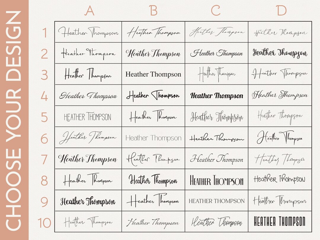 Name Stamp, Signature Stamp, Self Inking Name Stamp, Personalized Name ...