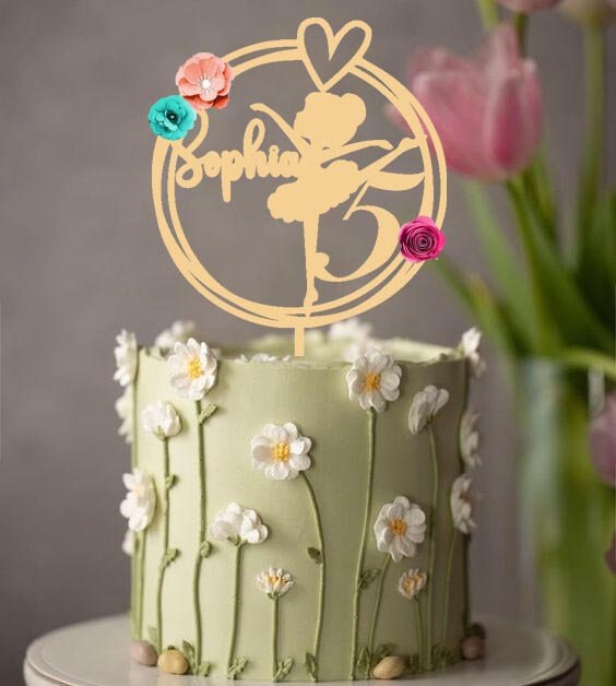 Custom Cake Topper Birthday Basketball Player Gymnastics Heart Flower ...