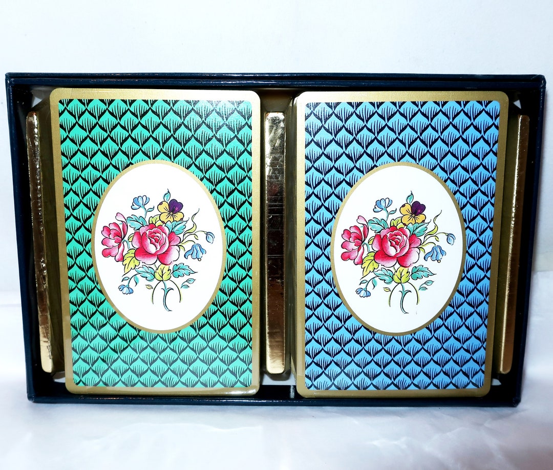 HORCHOW RED ROSES Playing Cards Standard Bridge Vintage Hibel - Etsy