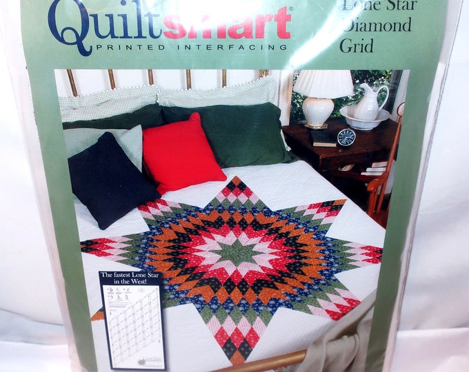 QUILTSMART 58" LONE STAR Diamond Grid Quilt 8 Panels Printed ...