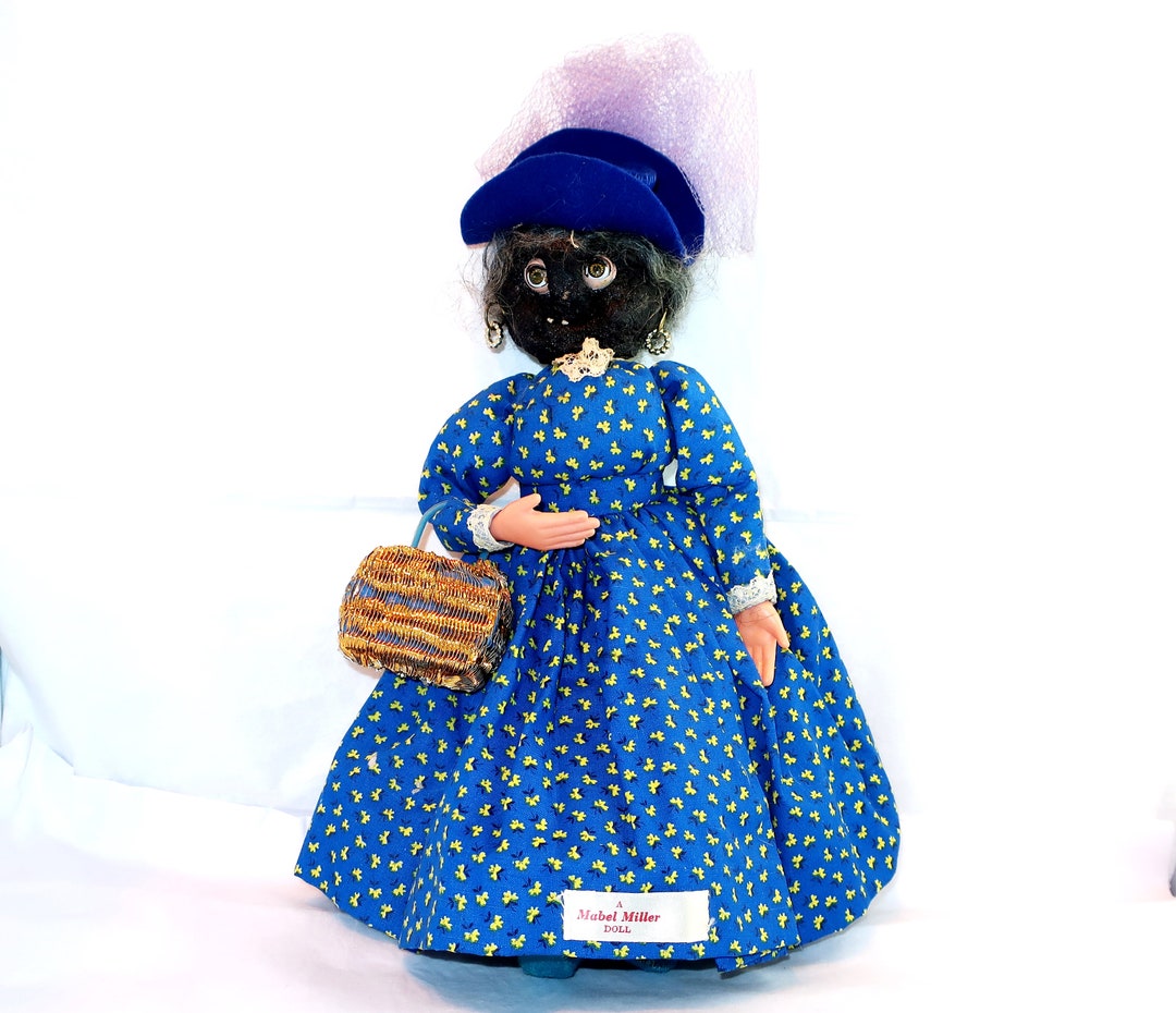 1950s APPLE HEAD DOLL by Mabel Miller With Sleep Eyes Vintage Folk Art ...