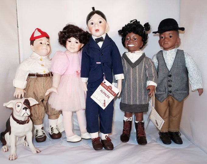 1993 LITTLE RASCALS Our Gang Porcelain Dolls by Hamilton Collection ...