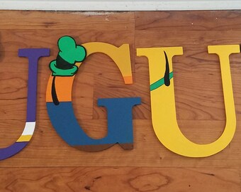 Hand Painted Wooden Letters - Etsy
