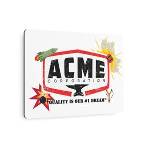 Retro Metal Art Sign, Industrial Wall Decor, ACME Quality is Our #1 ...