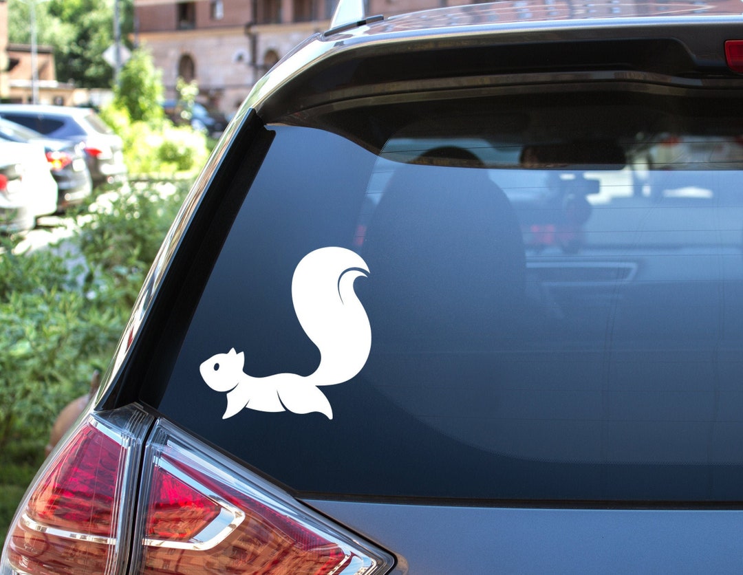Cute Squirrel Vinyl Car Decal Window Decal Laptop Decal - Etsy
