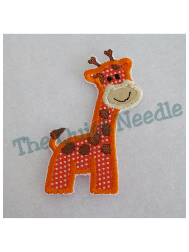Giraffe Iron on or Sew on Embroidered Fabric Applique Patch | Etsy