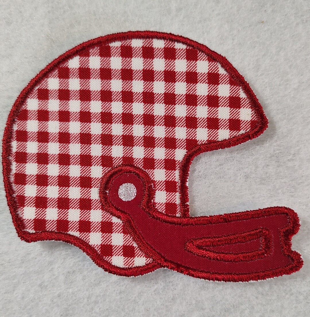 Football Iron on -football Helmet Embroidered Applique Patch - Sports ...