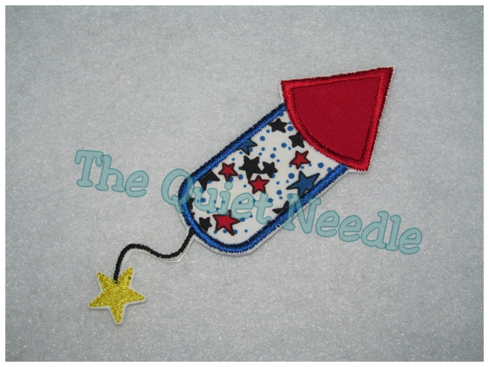 Embroidered Fireworks Iron on or Sew on Fabric Applique - Etsy