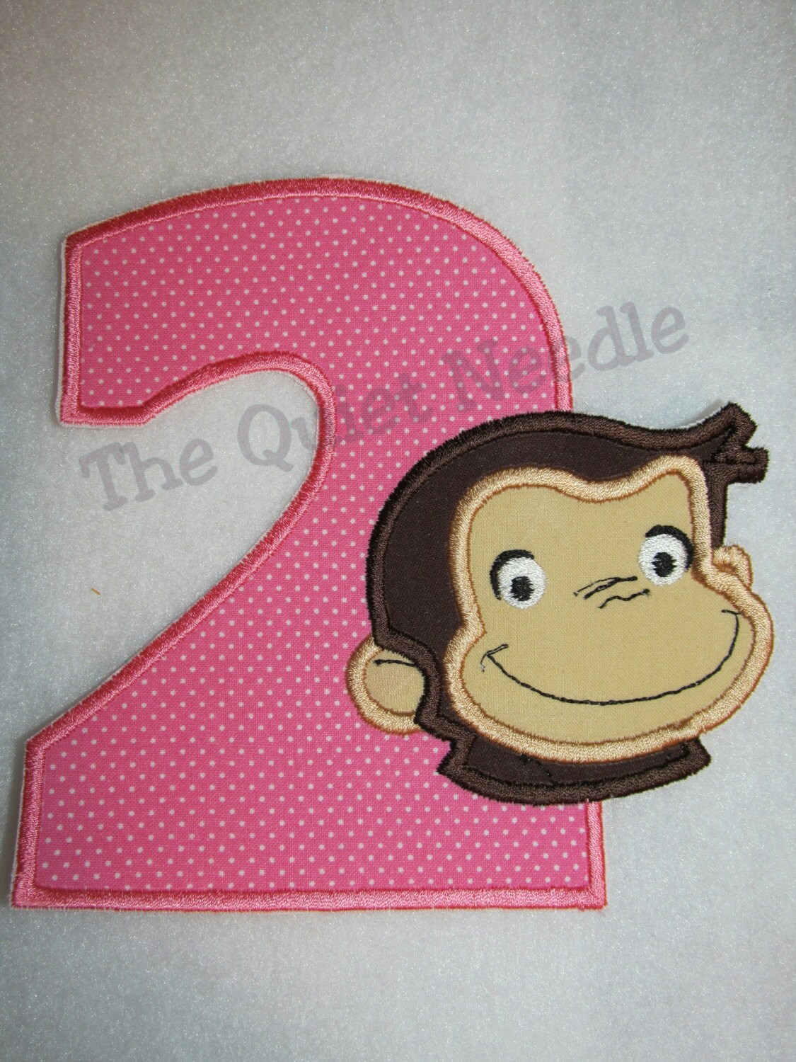 Birthday Iron on Curious George Applique Name Monogram - Etsy