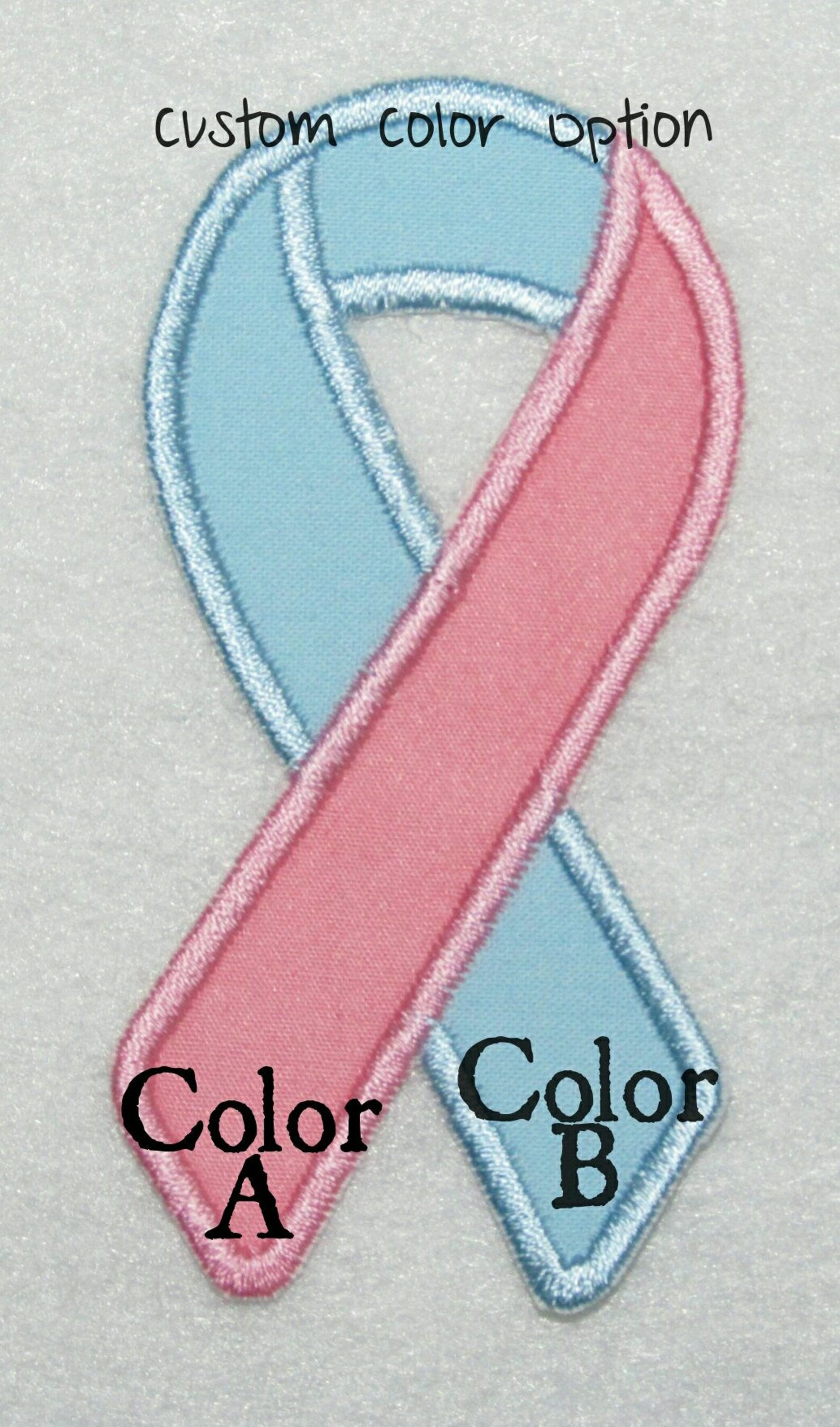 Pulmonary Fibros Awareness Ribbon Iron on Embroidery Appliques Shirt ...