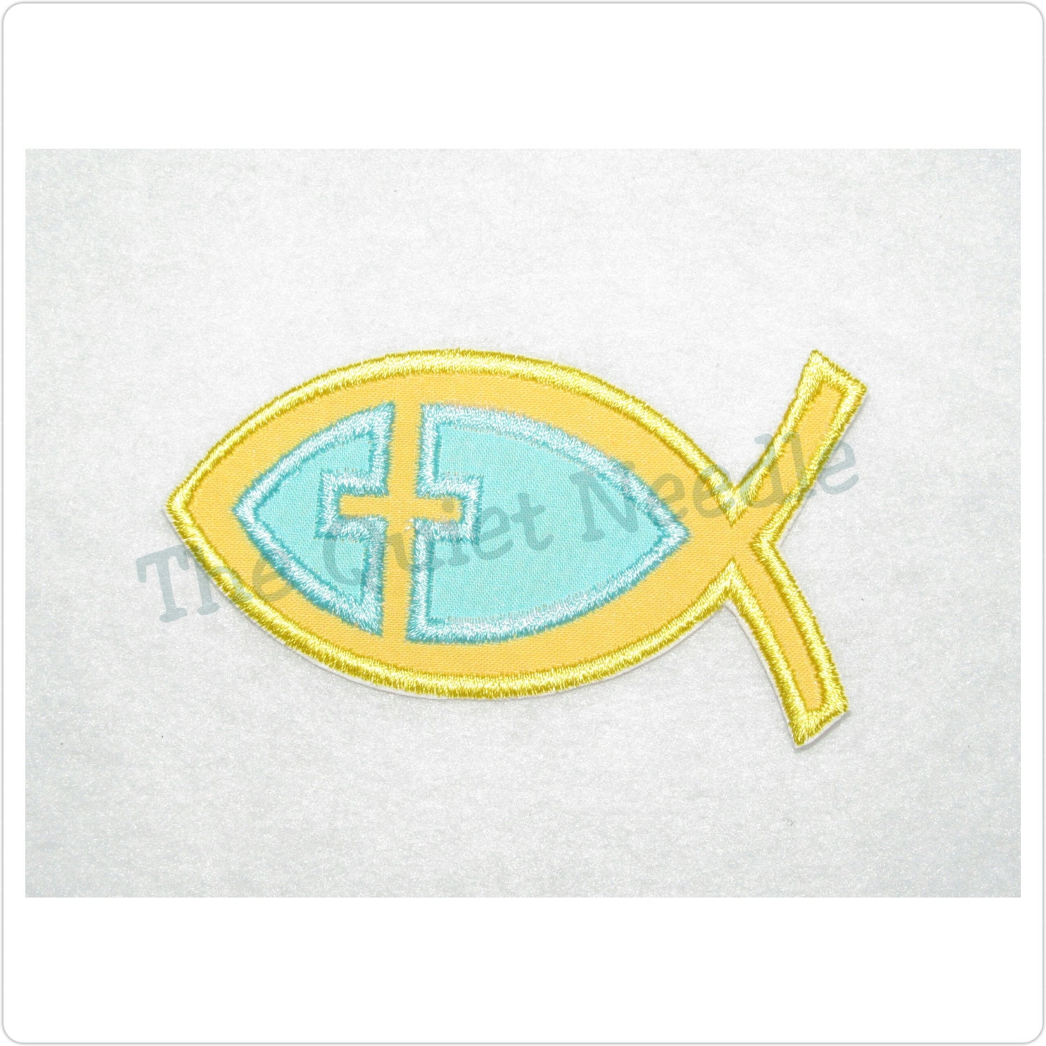 Christian Fish and Cross Ichthys Jesus Fish Iron on - Etsy