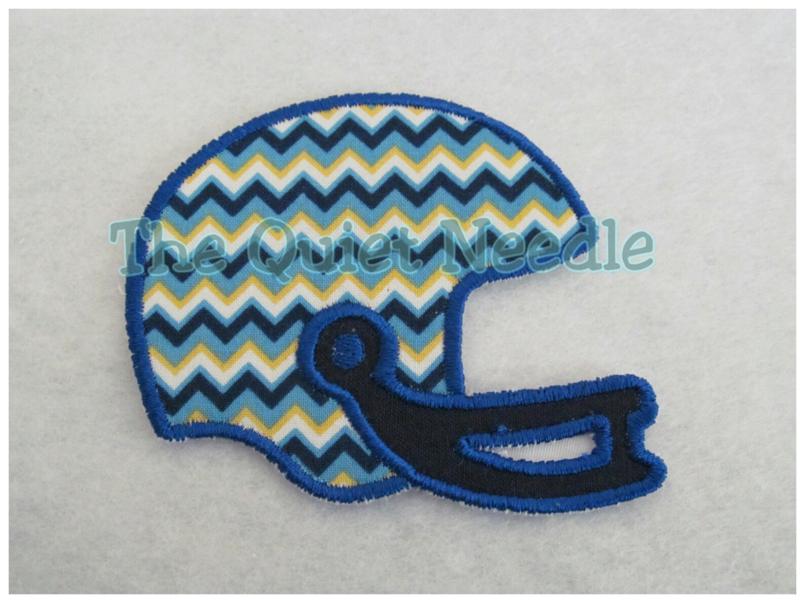 Football Iron on football Helmet Embroidered Applique Patch - Etsy