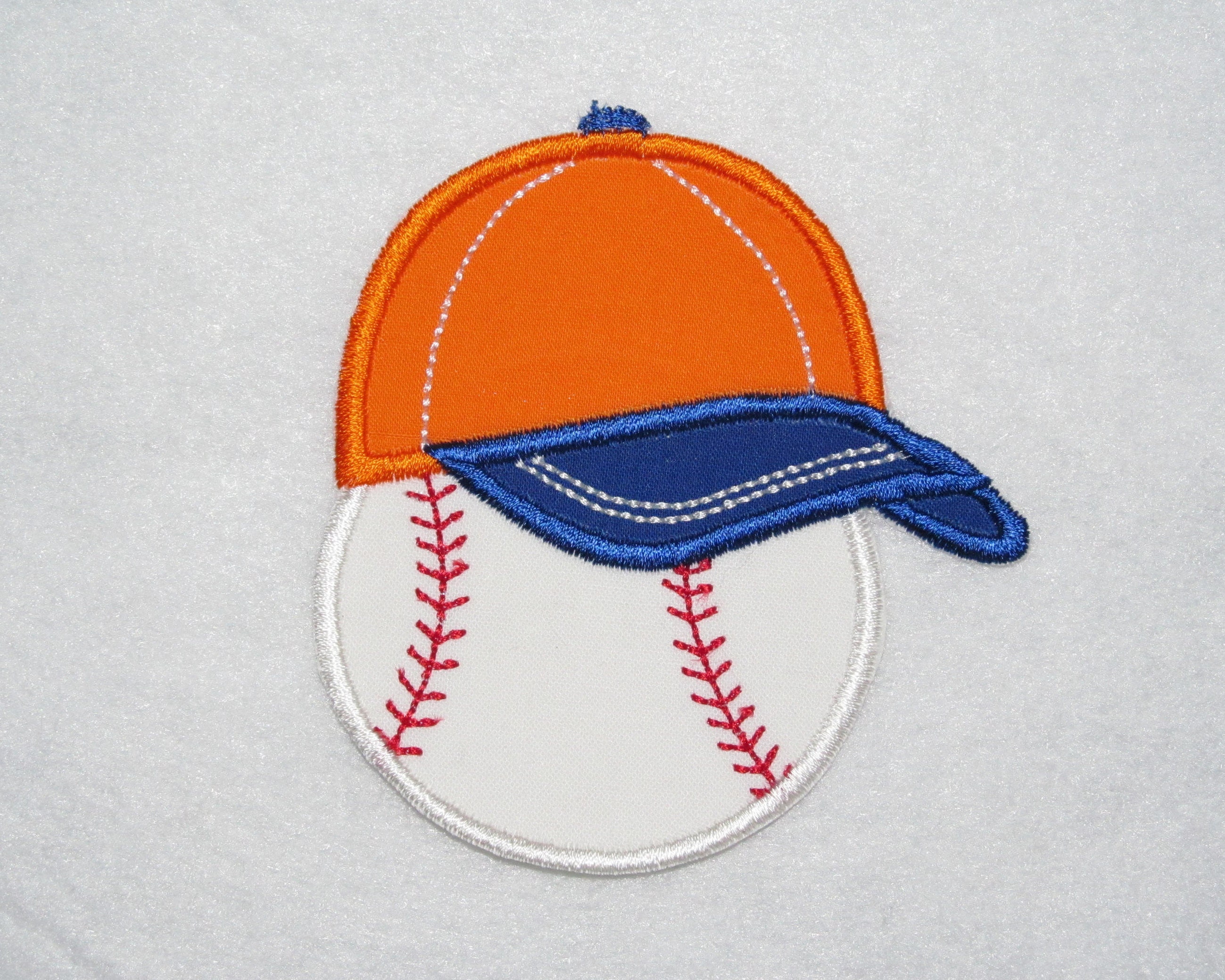 Custom Baseball Iron On or Sew On Embroidered Fabric Applique | Etsy