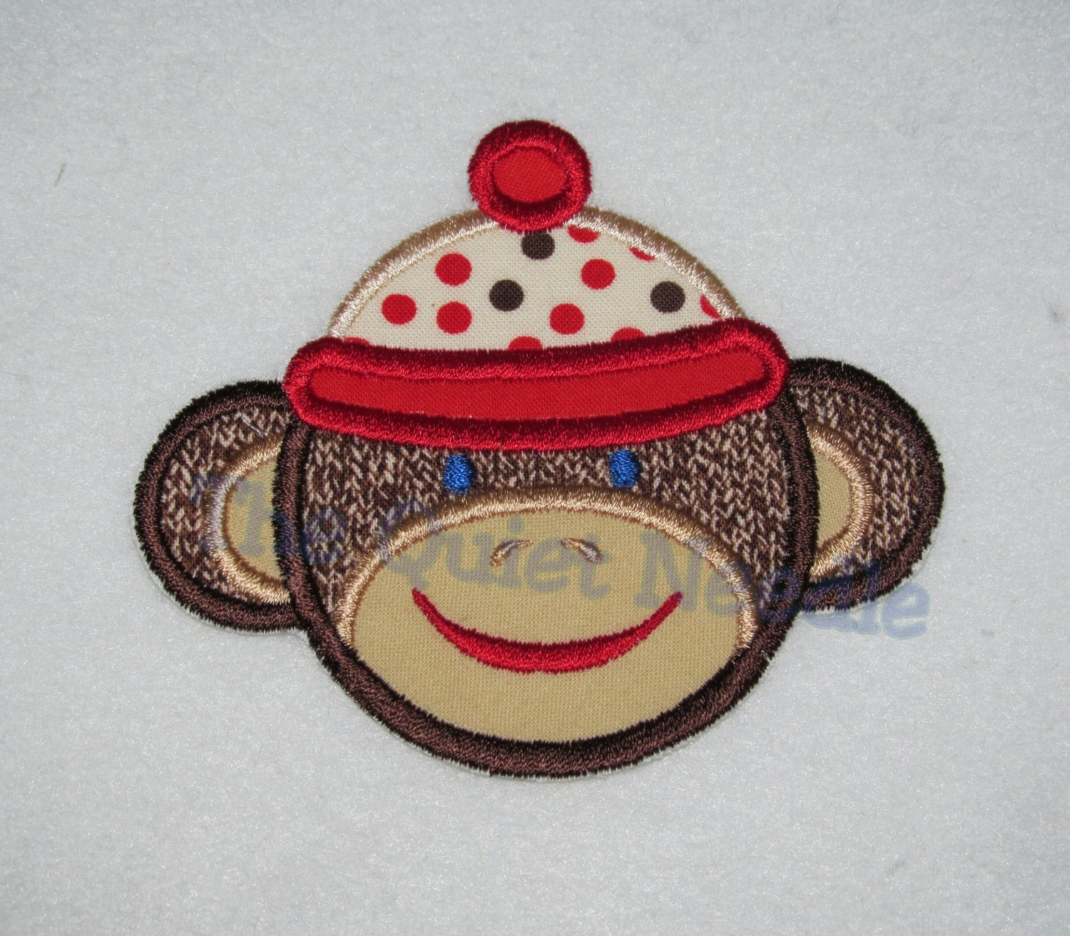 Sock Monkey Embroidered Iron On or Sew On Applique Patch MADE | Etsy