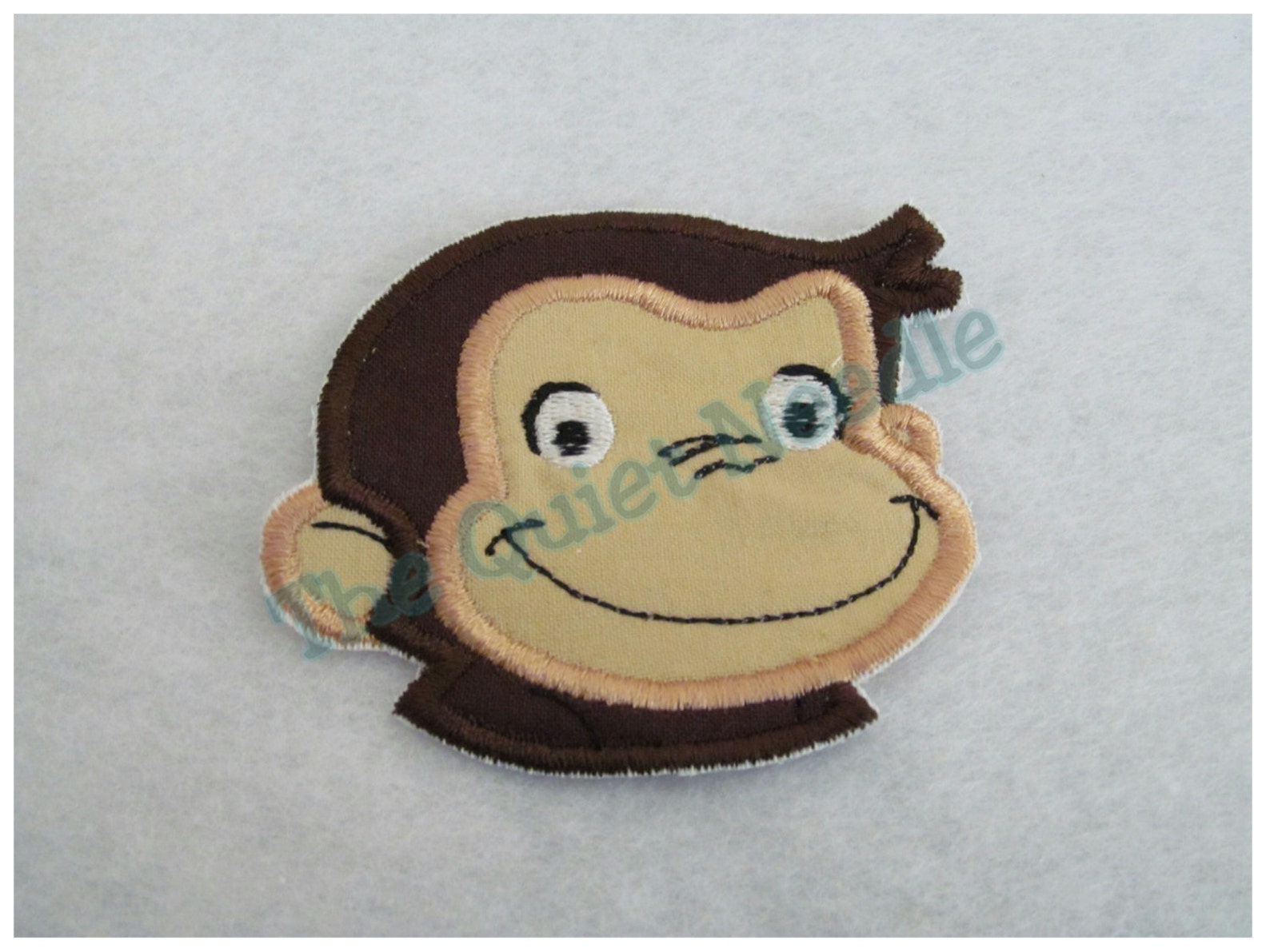 Curious George Iron on Embroidered Monkey Applique Patch | Etsy
