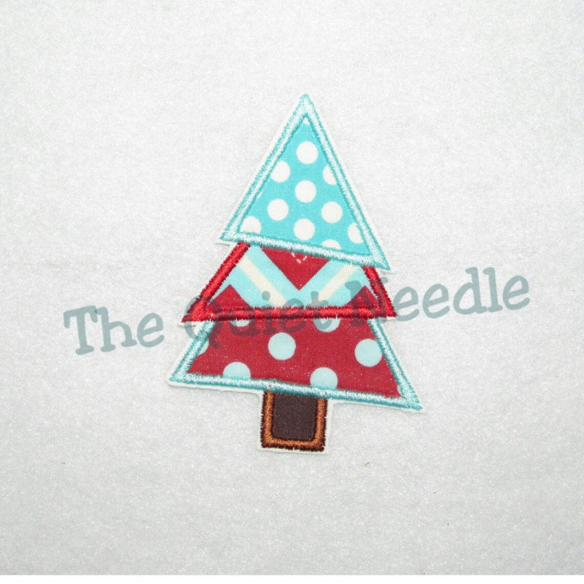 Christmas Tree Iron on or Sew on Applique Patch Embroidered - Etsy