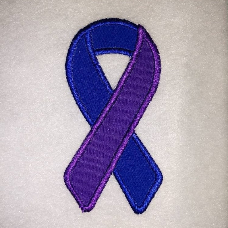 Rheumatoid Arthritis RA Awareness Ribbon Iron On Embroidery | Etsy