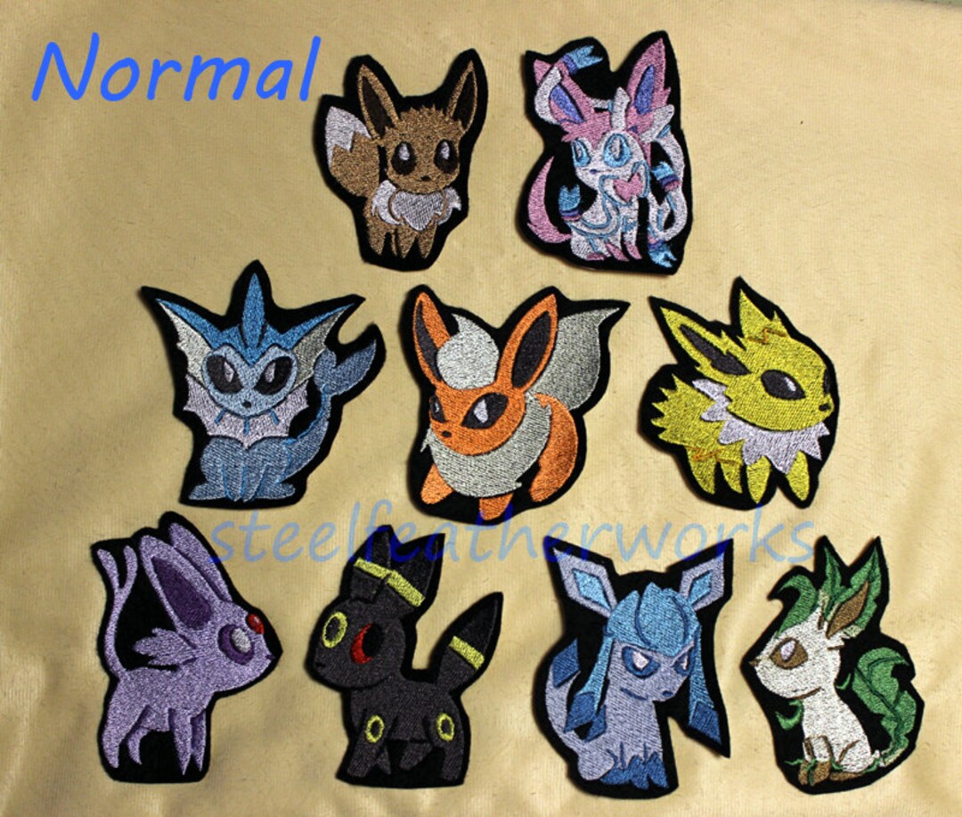 Eevee & Evolutions Embroidered Patches (choose One or All) - Etsy
