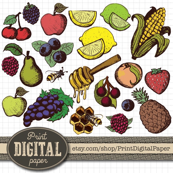 Instant Download Digital Clip Art Hand Drawn Vector Graphics | Etsy