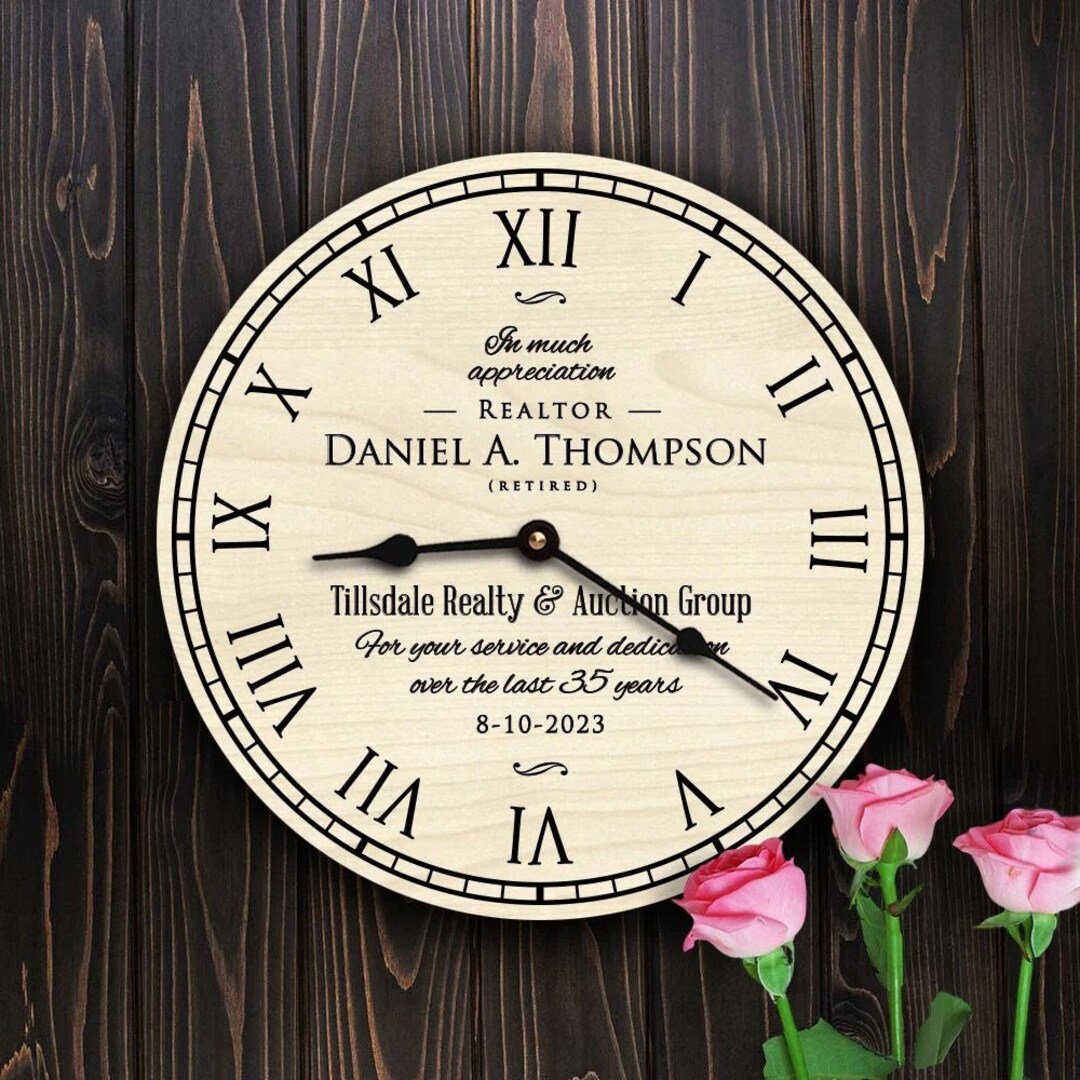 Retired Realtor Plaque Retirement Gift Real Estate Landlord Developer ...