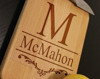 Monogrammed Cheese Board - Etsy