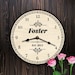Personalized Oak Wood Family Clock: Engraved Aunt & Uncle Gift - Etsy