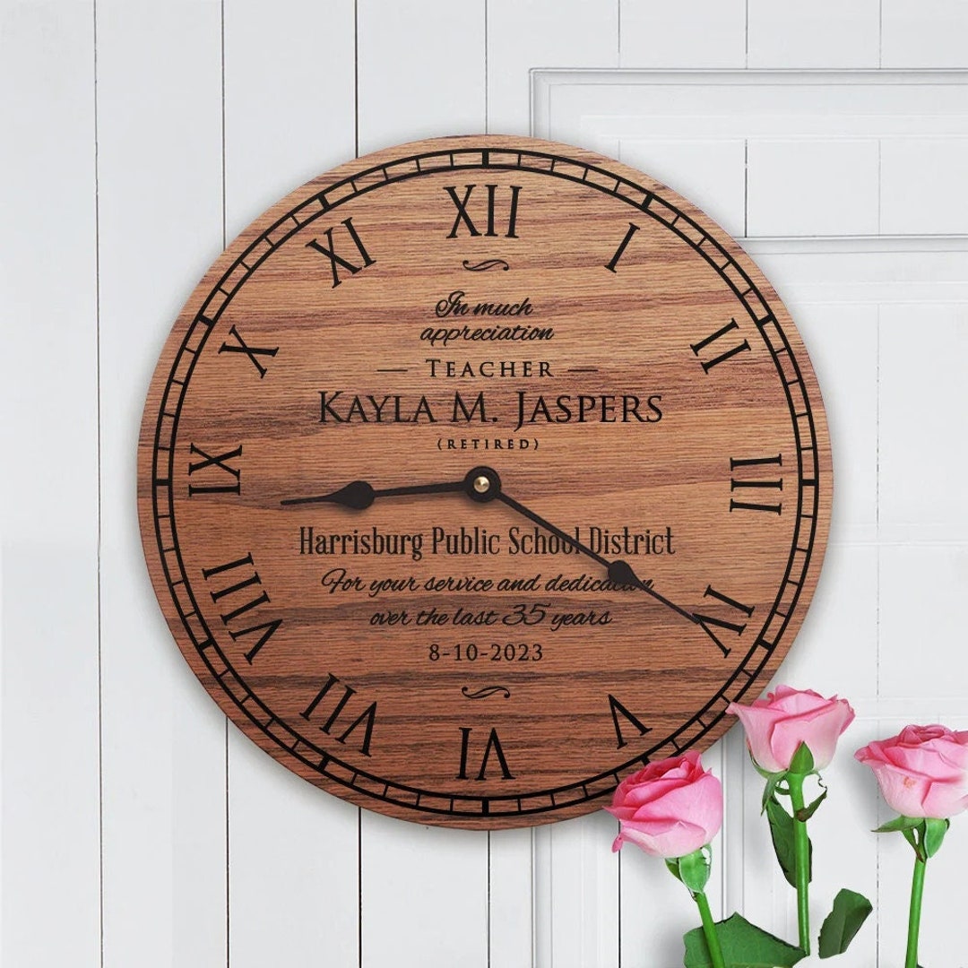 Retired Teacher - Plaque - Retirement Gift - School District ...