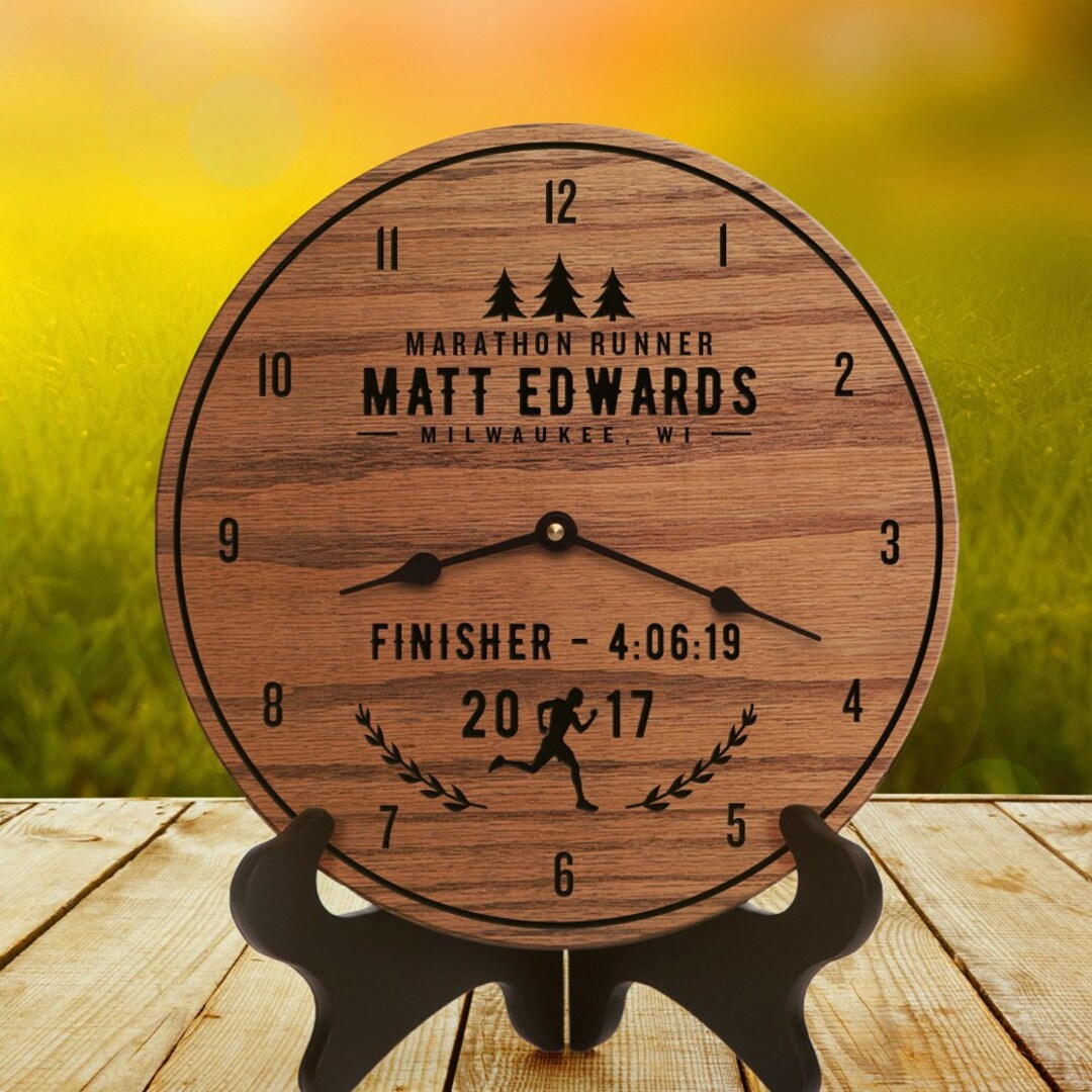 Man Marathon Runner Gift - Custom Names - Crossfit Man Gift - Fitness ...
