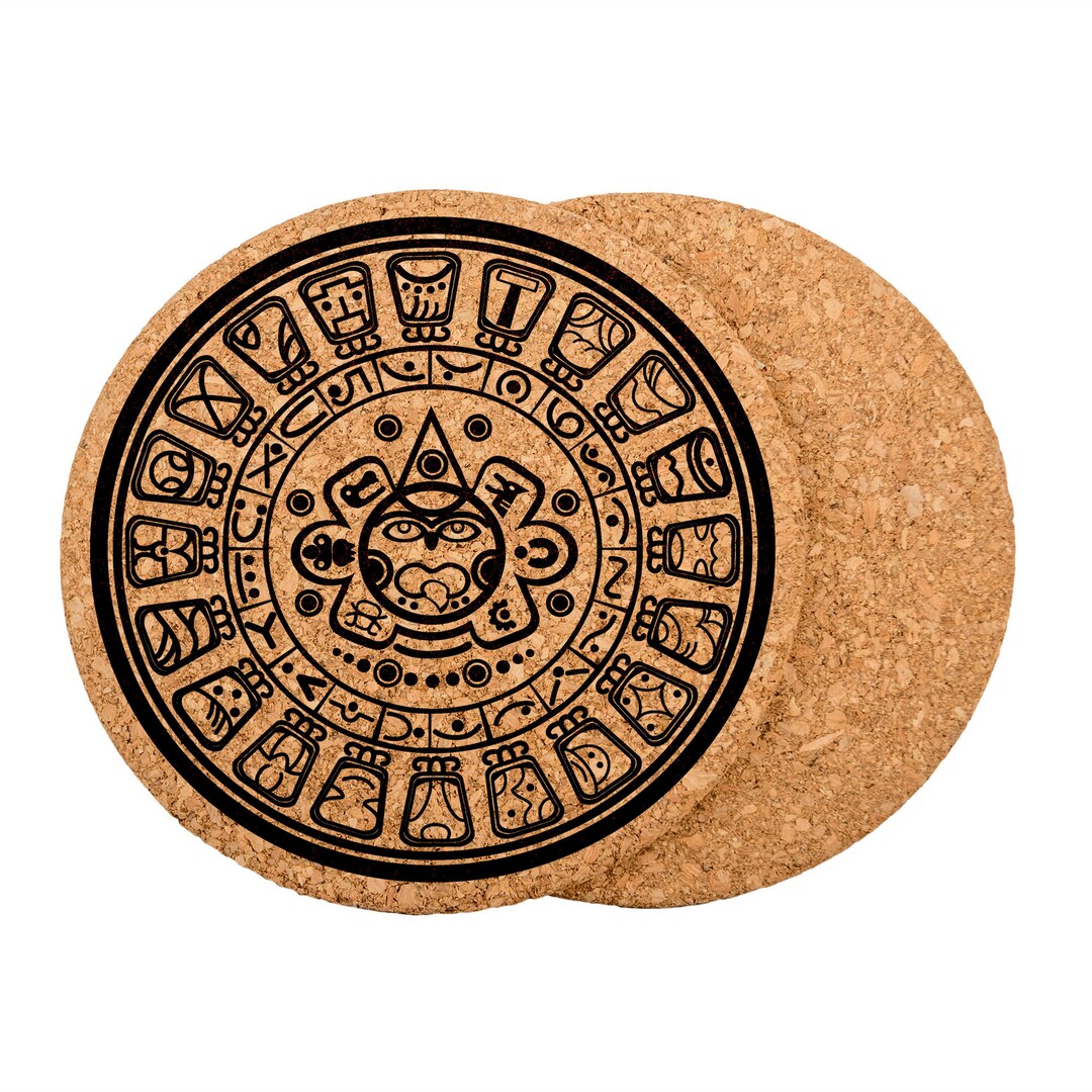 Mayan Calendar Heat Trivets Native Maya American for Pots and Pans ...