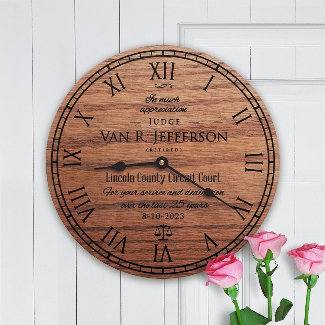 Retired Judge - Plaque - Retirement Gift - Justice - Courtroom - Court ...