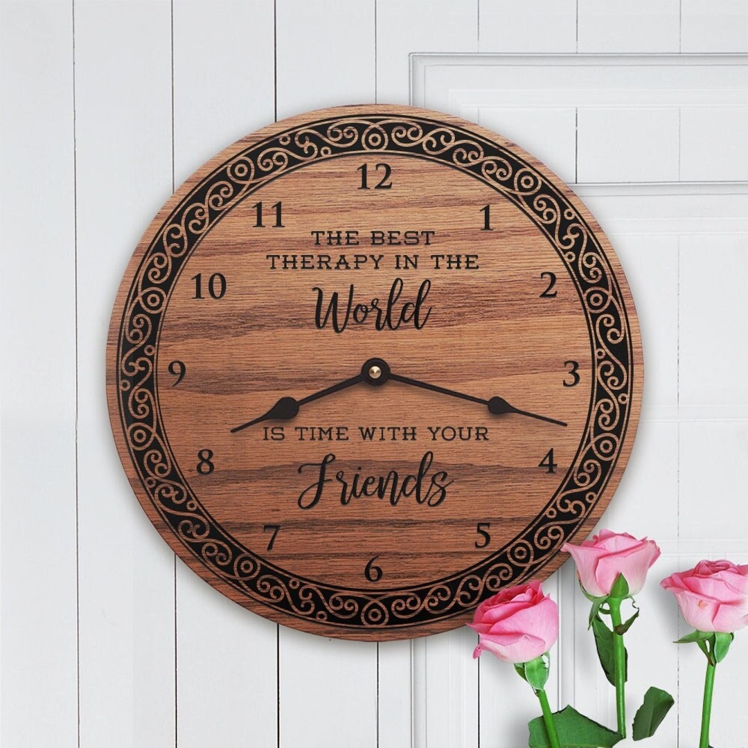 Engraved Friendship Clock – Bestie Gift, Time With Friends Quote - Etsy