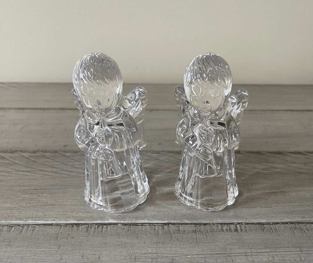 Vintage Mikasa Crystal Angels With Horns Mikasa Solid Lead Crystal ...