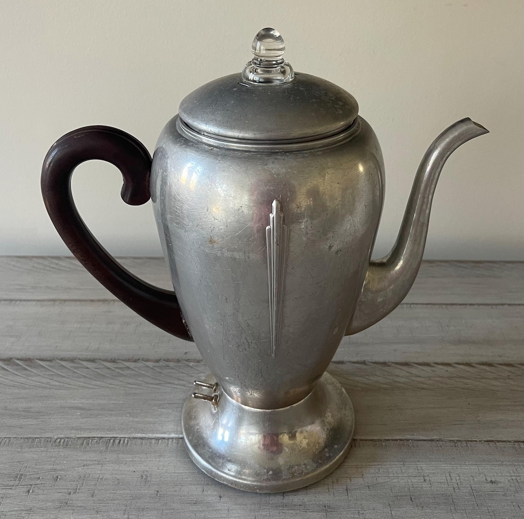 Vintage Coffee Pot Aluminum Coffee Pot Vintage Percolator Vintage ...