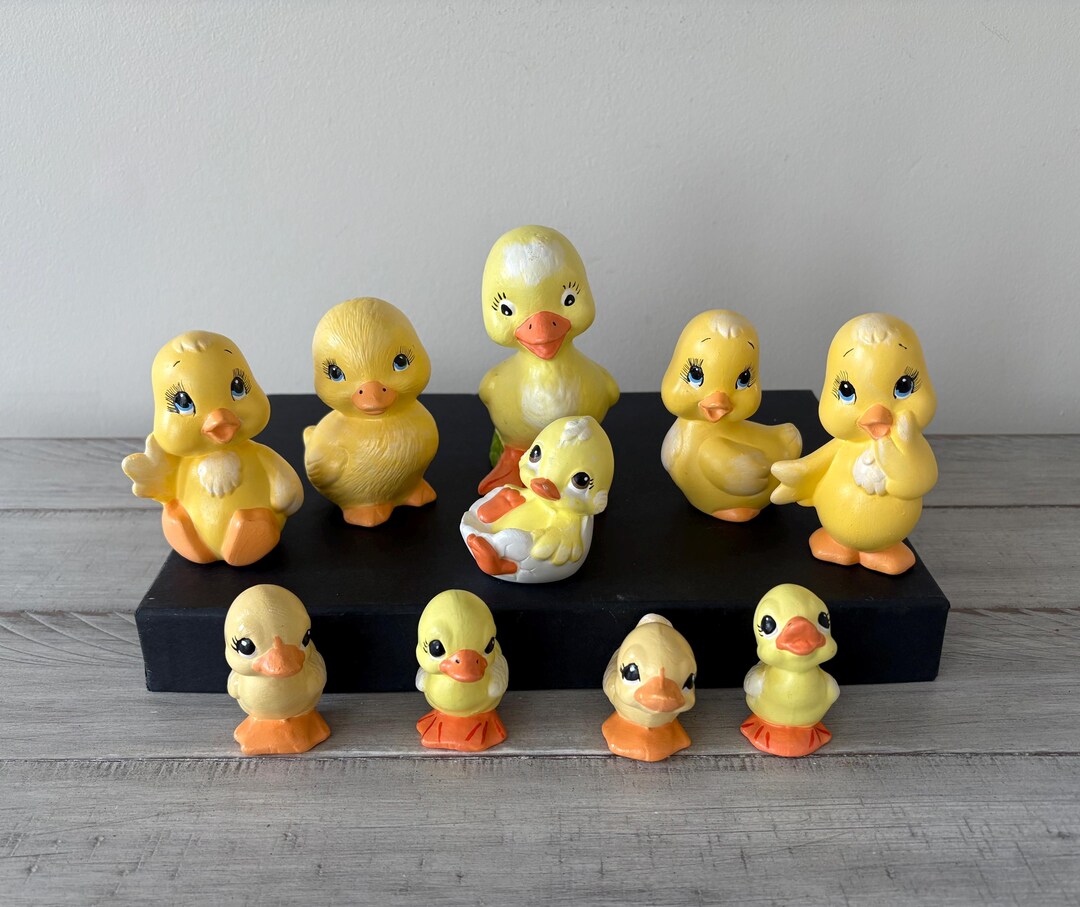 Vintage Ceramic Chicks Hatching Easter Decor Spring Decor Chick ...
