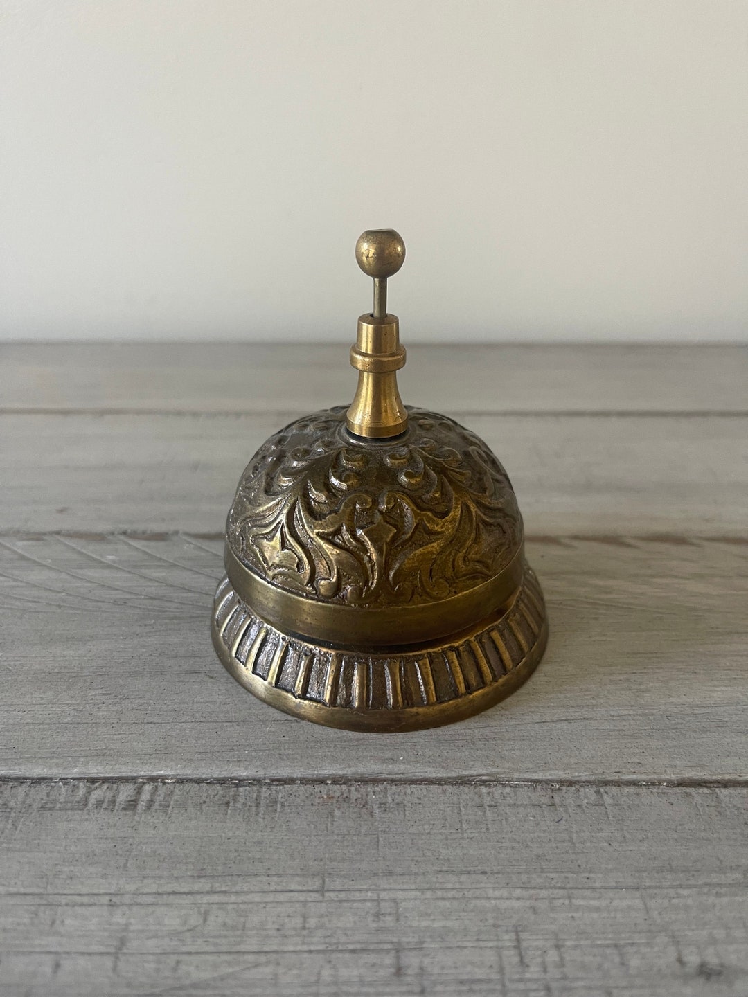 Vintage Brass Bell Vintage Hotel Bell Brass Decor Vintage Home Decor ...
