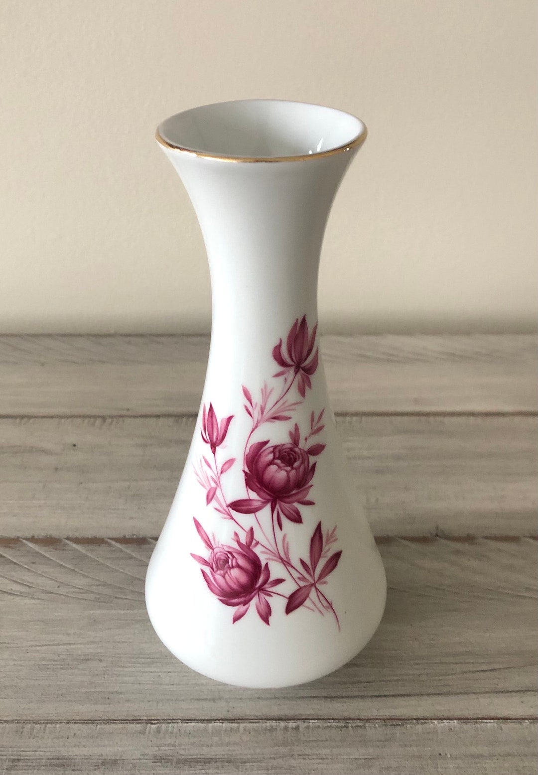 Vintage Bud Vase Royal Porzellan Bavaria KPM Germany Vase White Glass ...