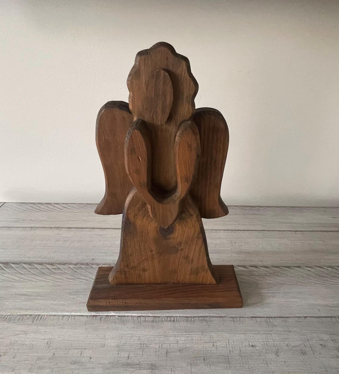 Vintage Angel Decor Wooden Angel Table Decor Mantle Decor Vintage Home ...