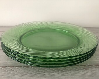 Pyrex Festiva Green Plates - Etsy