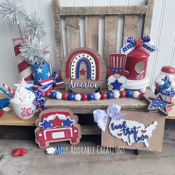 4th of July Decor Rustic - Etsy