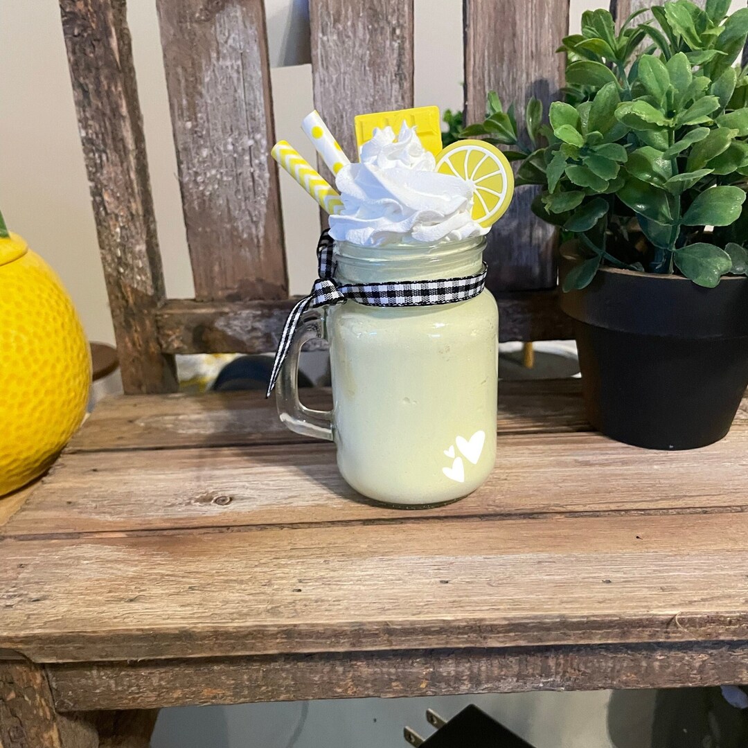 Lemon Milkshake Drink Mini Lemon Smoothie Tiered Tray - Etsy