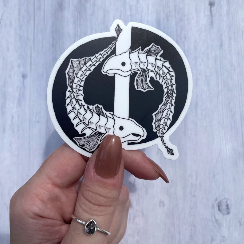 Vinyl Skeleton Fish Sticker, Skeletal Pisces, Pisces Zodiac Sticker ...