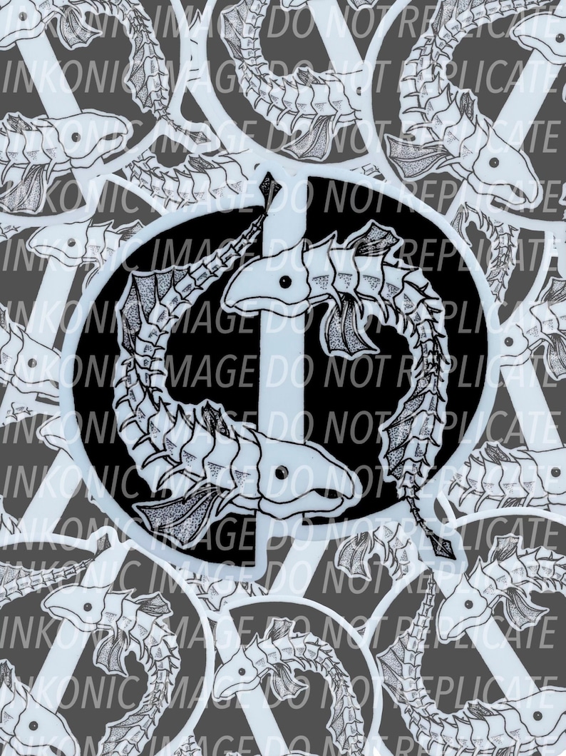 Vinyl Skeleton Fish Sticker, Skeletal Pisces, Pisces Zodiac Sticker ...