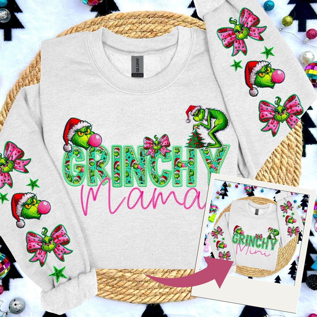 Adults Grinchy Mama Matching Shirt - Etsy